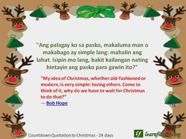 Christmas "Pasko" for Filipinos - Learn the Culture and Tagalog Language