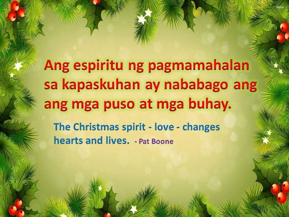 Christmas Quote 7 - Learn Filipino