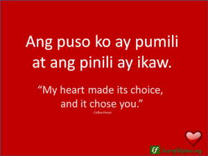 Filipino Love Quotes - Learn Filipino