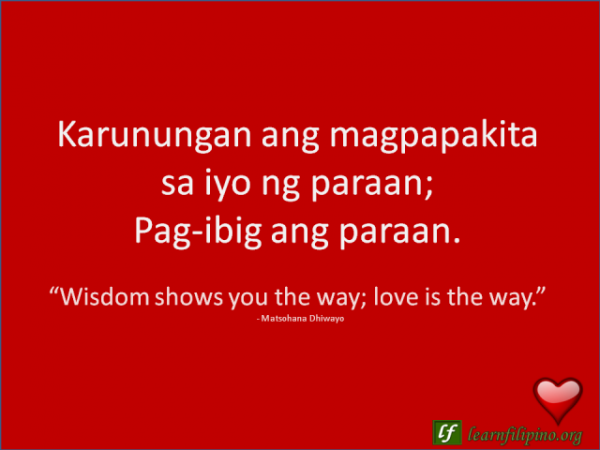 Filipino Love Quotes - Learn Filipino