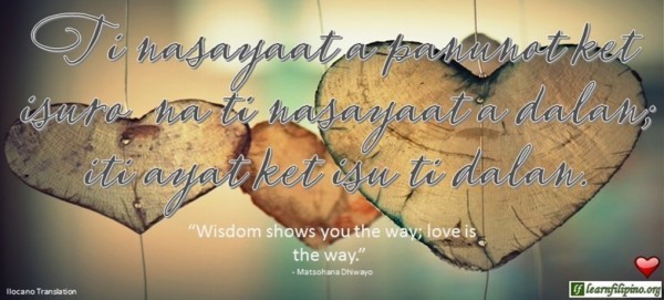 Ilocano Love quotes 22 - Learn Filipino
