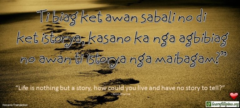Ilocano Love Quotes with English Captions - Learn Filipino