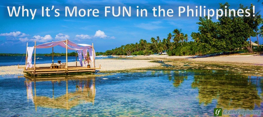 Picnic in a cool shade, Philippines - Learn Filipino